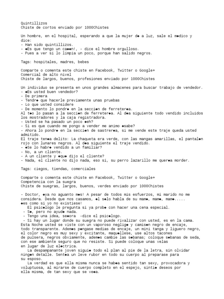 Chistes de Negros | Descargar gratis PDF | Ocio