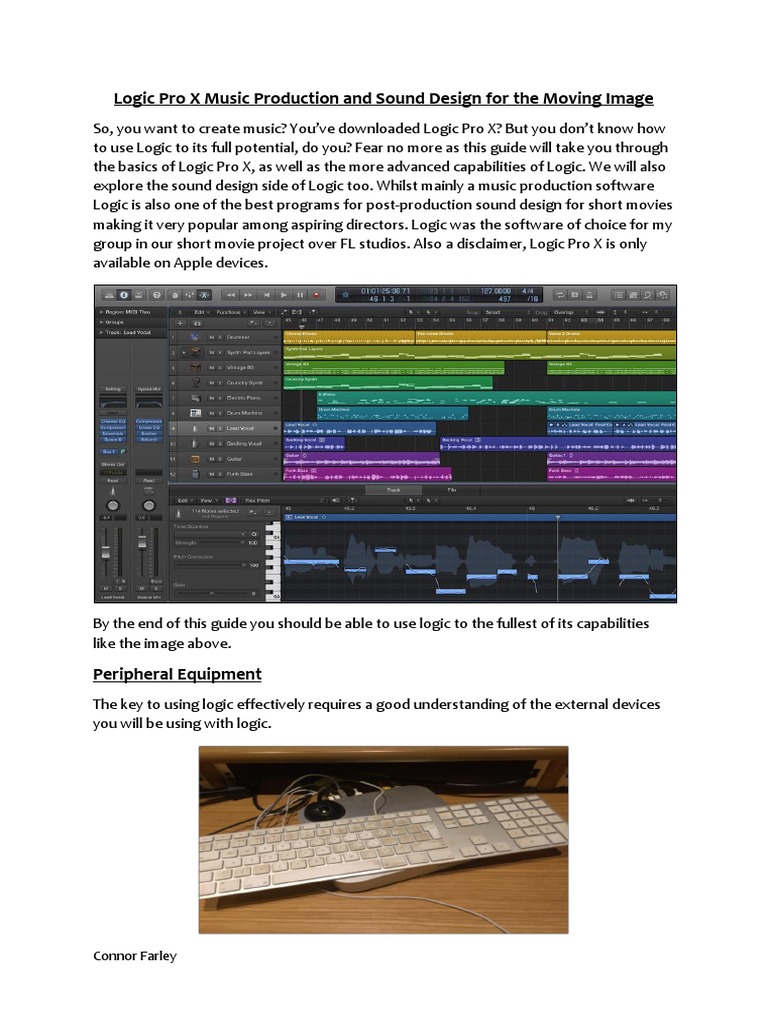 Logic Pro X Music Production and Sound Design For The Moving Image ...