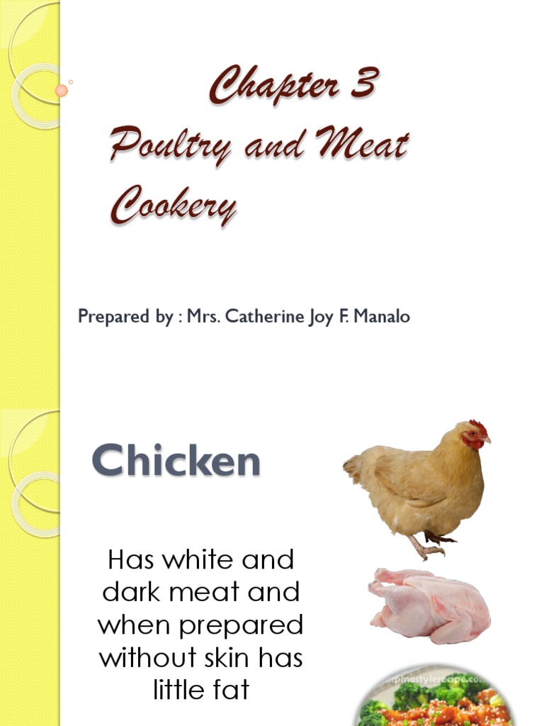 Poultry and Meat Cookery Guide | PDF | Cooking, Food & Wine