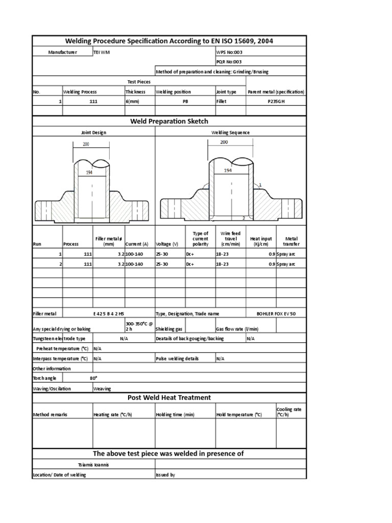 Wps Mma Pipe | PDF | Welding | Construction