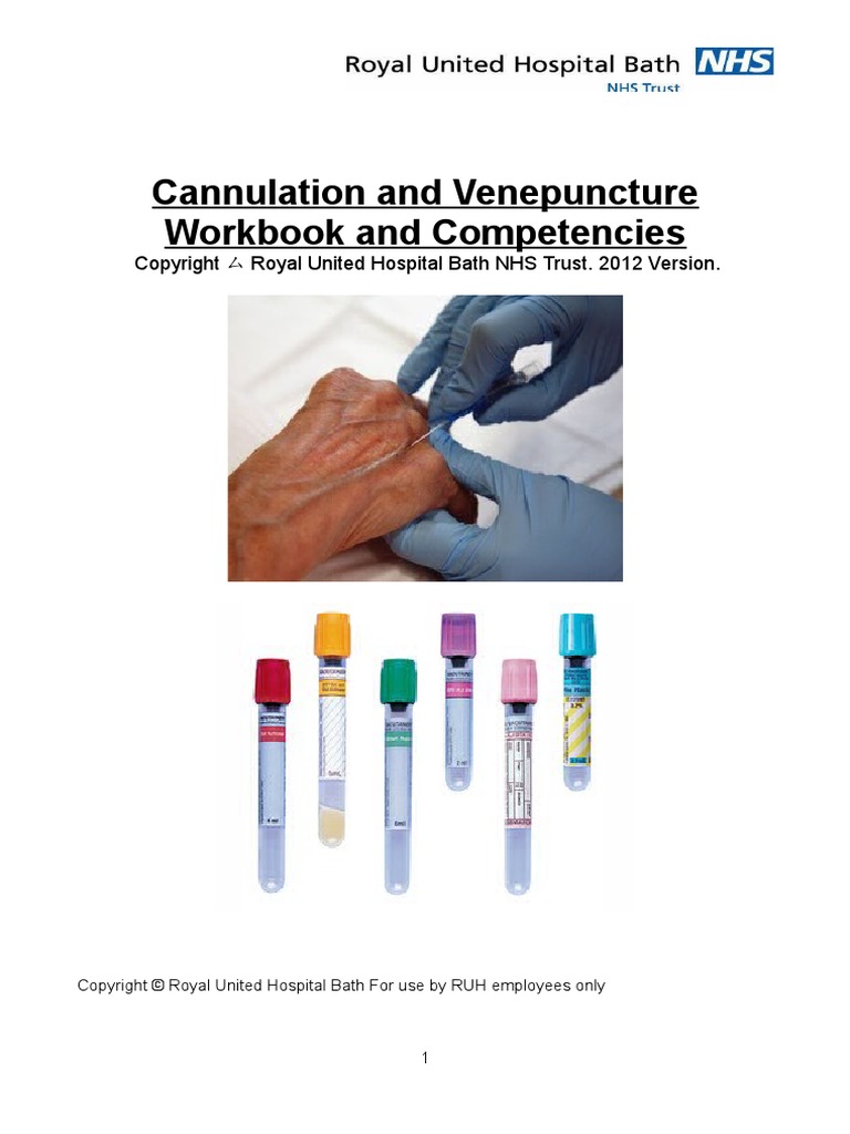 cannulation_and_venepuncture_workbook.doc | Intravenous Therapy | Artery