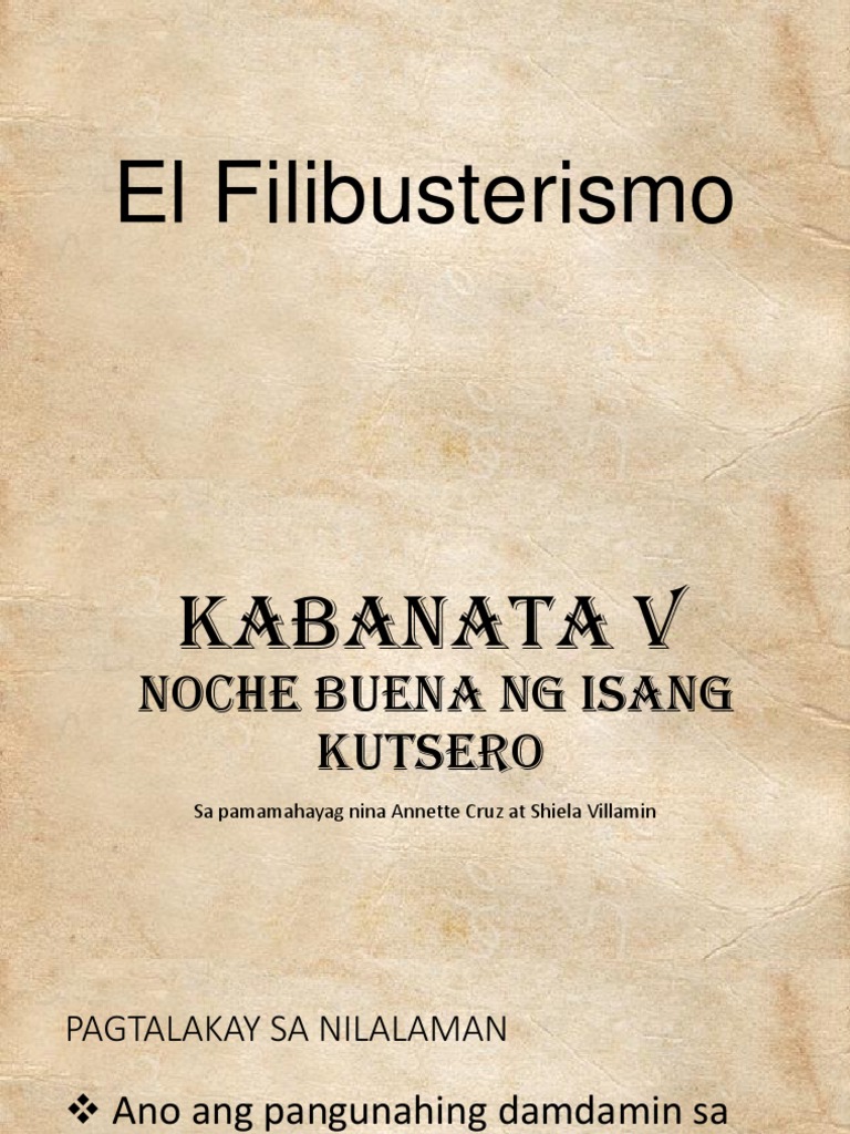 Fil PT 1.1 - Kabanata V | PDF