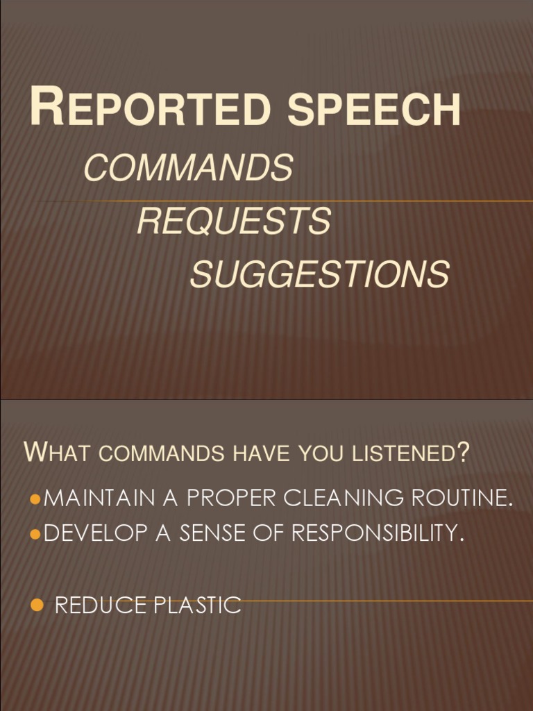 Reported Commands.ppt