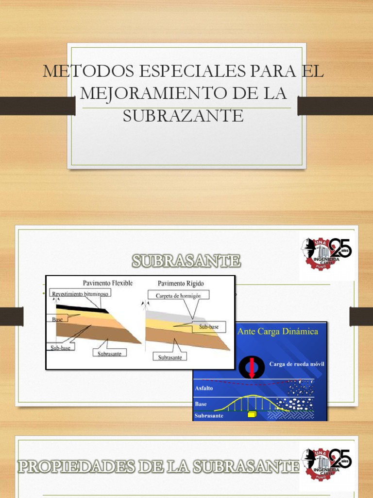 Métodos Especiales para El Mejoramiento de La Subrasante | PDF ...