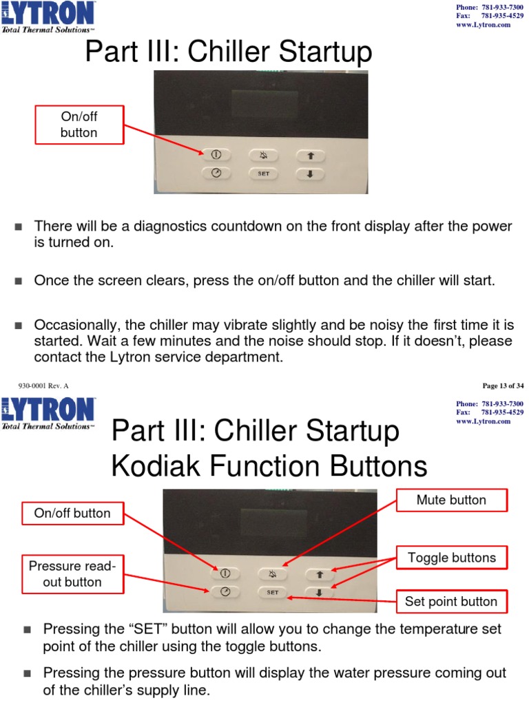 Startup Chiller | PDF | Pump | Valve
