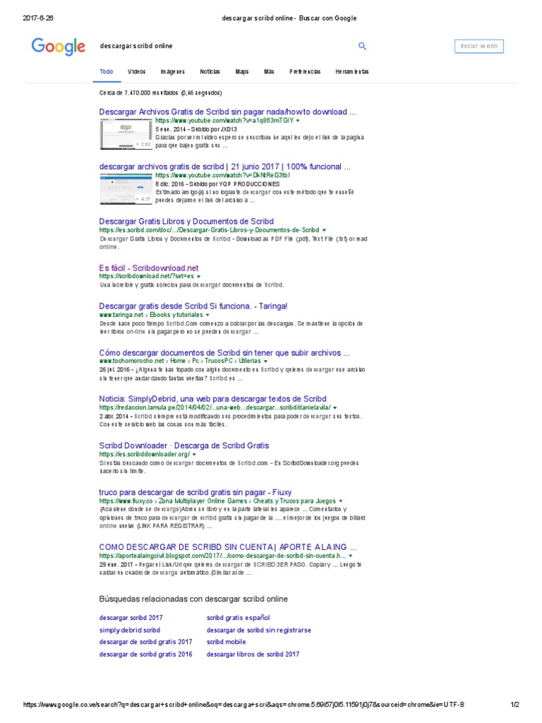 Descargar Scribd Online - Buscar Con Google | PDF | Scribd | Servicios en línea