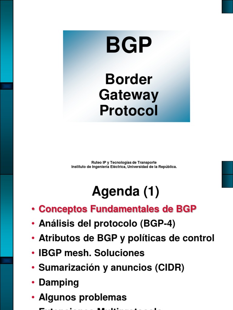 7 BGP | PDF | Protocolos de capa de red | Telecomunicaciones
