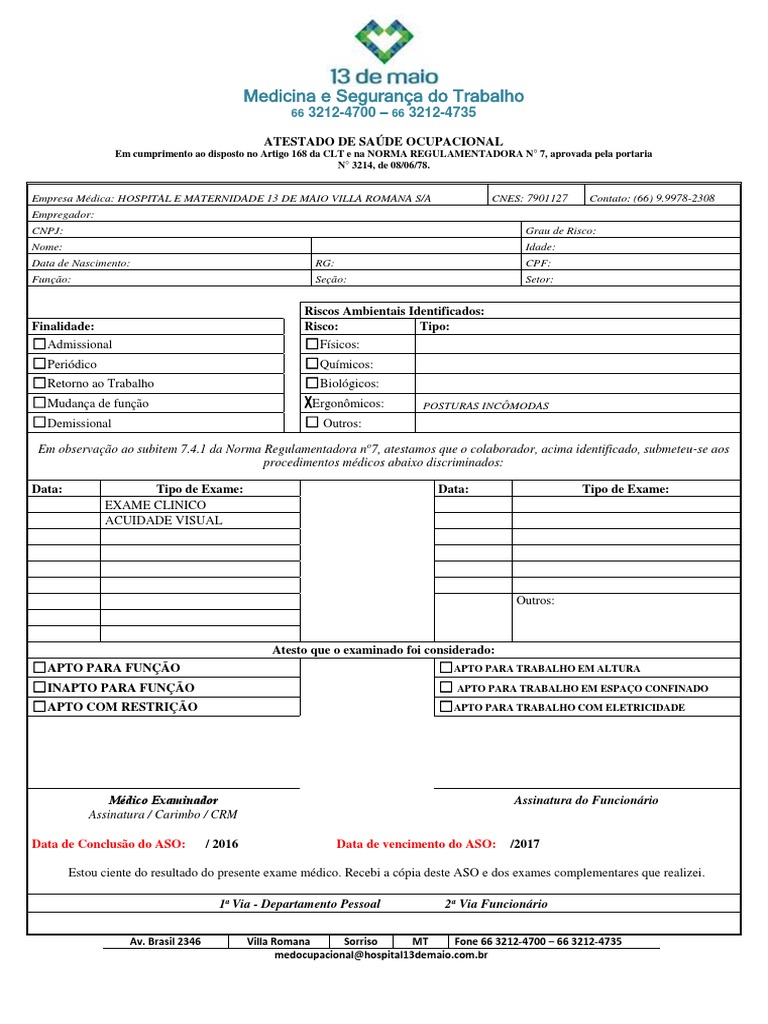 Aso Modelo | PDF | Ciências da Saúde | Sistema de saúde