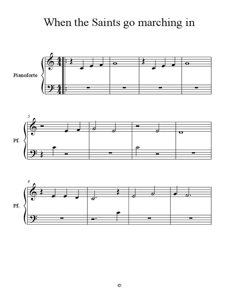 When The Saints Go Marching in | PDF