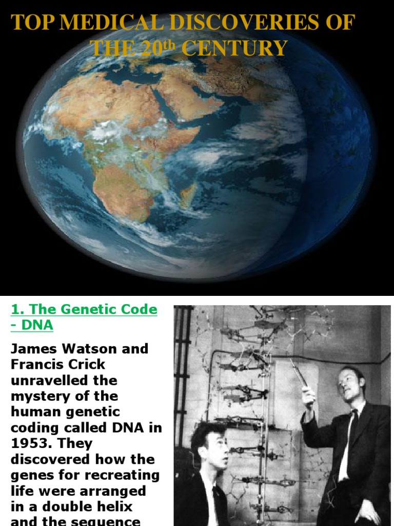 Top Medical Discoveries of THE 20 Century | PDF | Insulin | Poliomyelitis