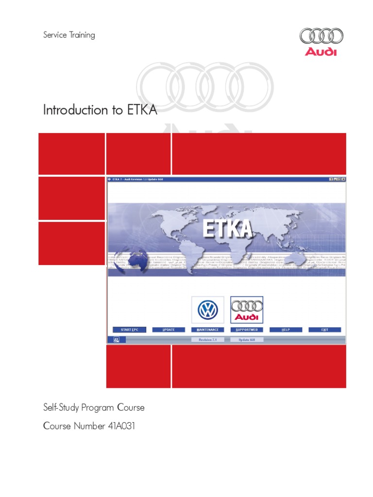 D4B802F7857-SSP 41A031 Introduction To ETKA PDF | PDF | Icon (Computing) | Audi