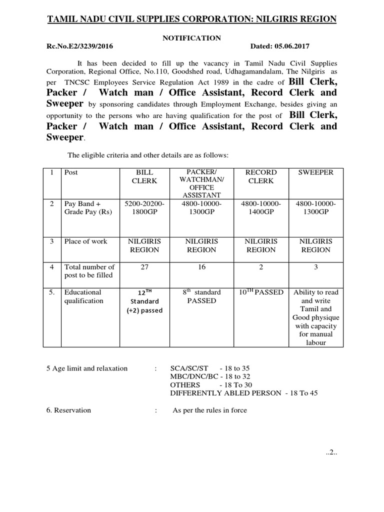 TNCSC | PDF | Disability | Government