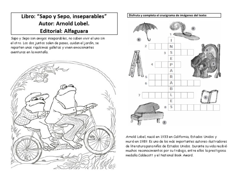 Diptico Sapo y Sepo, Inseparables | PDF