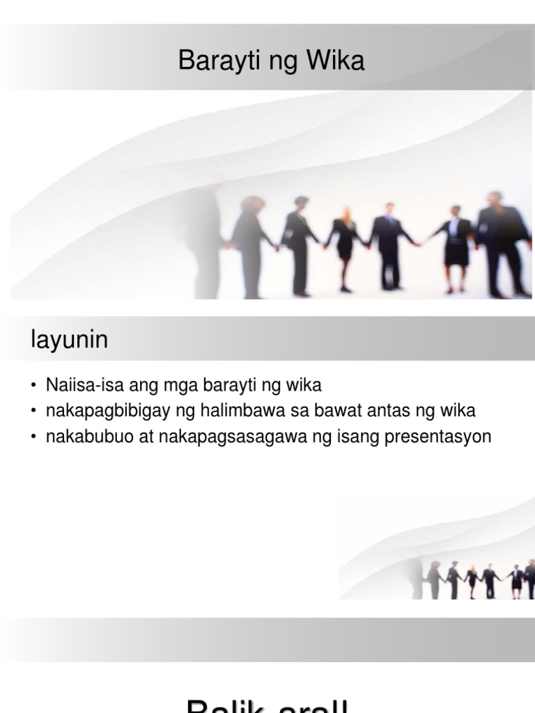 Barayti NG Wika | PDF