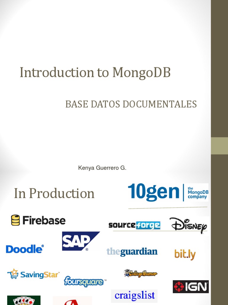 Mongodb 2 Clase Instalacion | Descargar gratis PDF | Mongo Db | Archivo de computadora