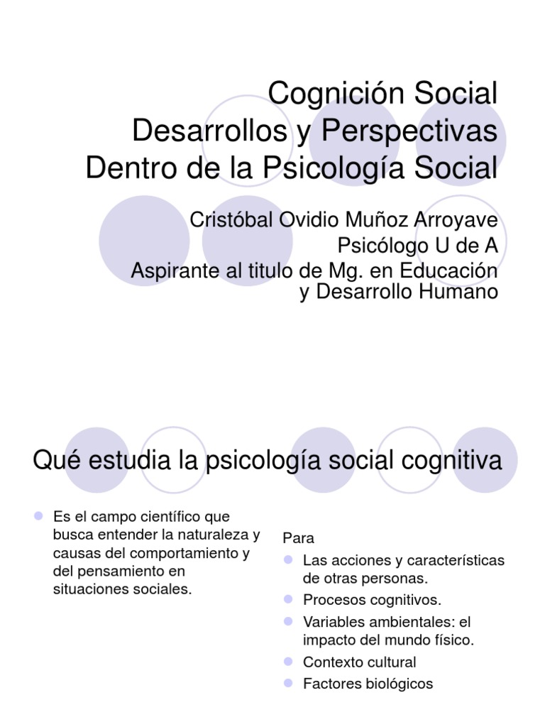 Cognicion Social | PDF | Psicología Social | Sicología