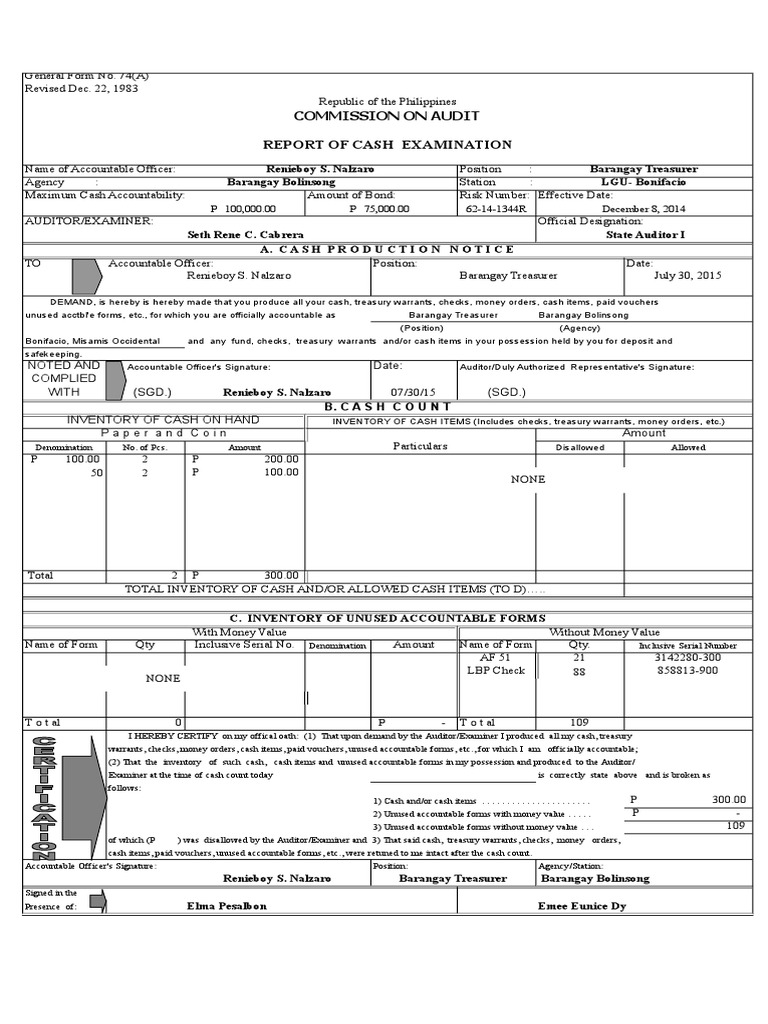 Cash Tickets Monitoring | PDF | Cheque | Debits And Credits