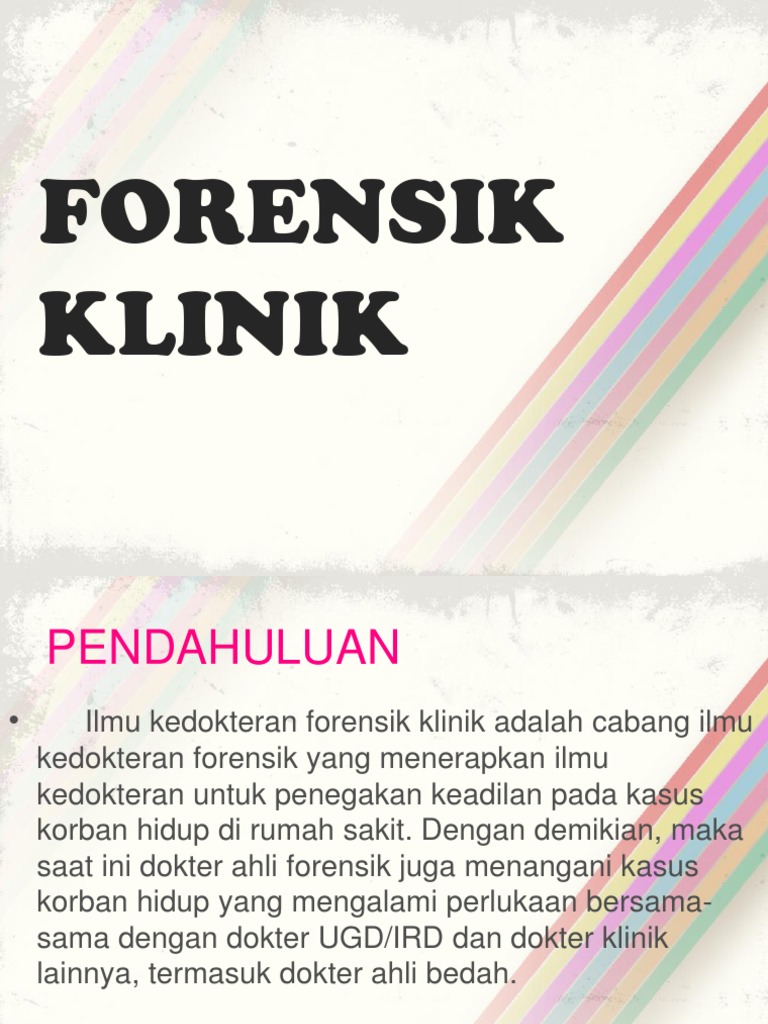 27.forensik Klinik | PDF