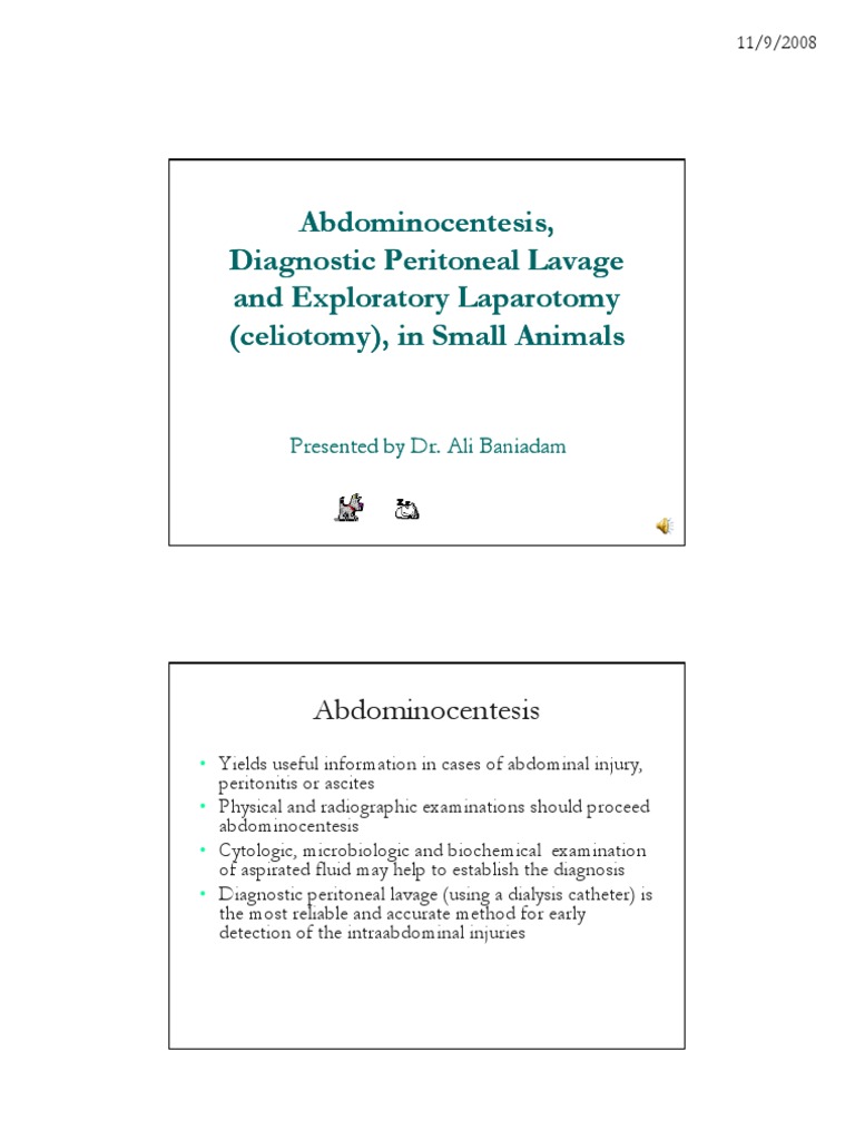 01 Power Point Exploratory Laparotomy | PDF | Liver | Medical Specialties