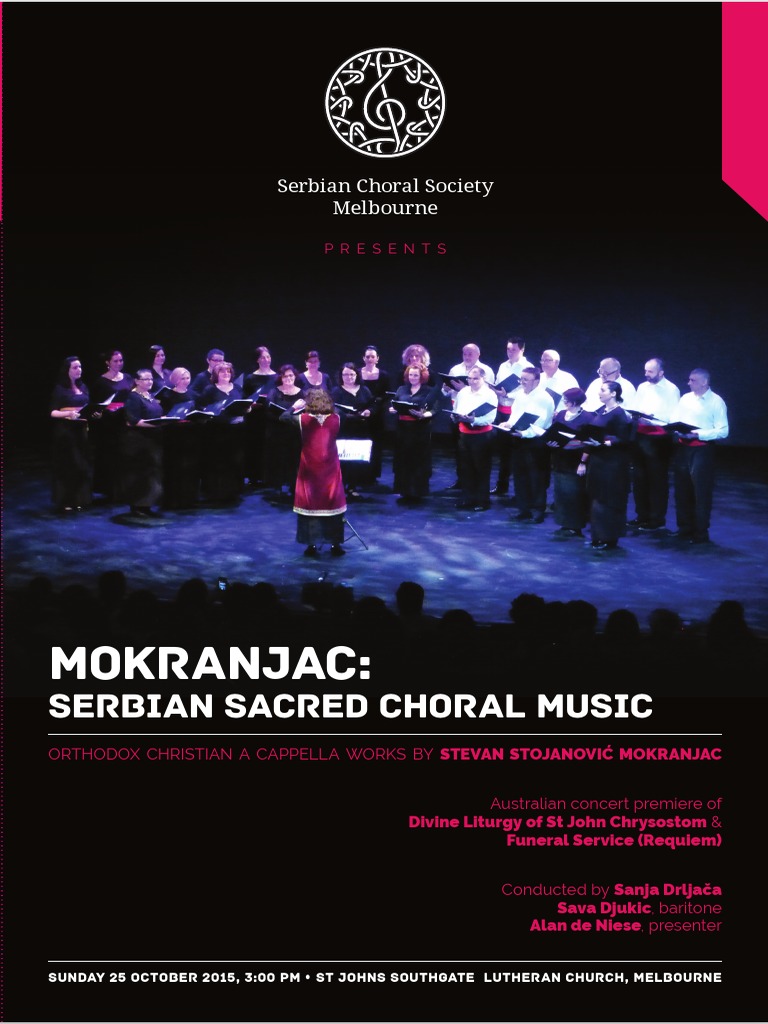 Mokranjac Program1 | PDF | Church Music | Choir