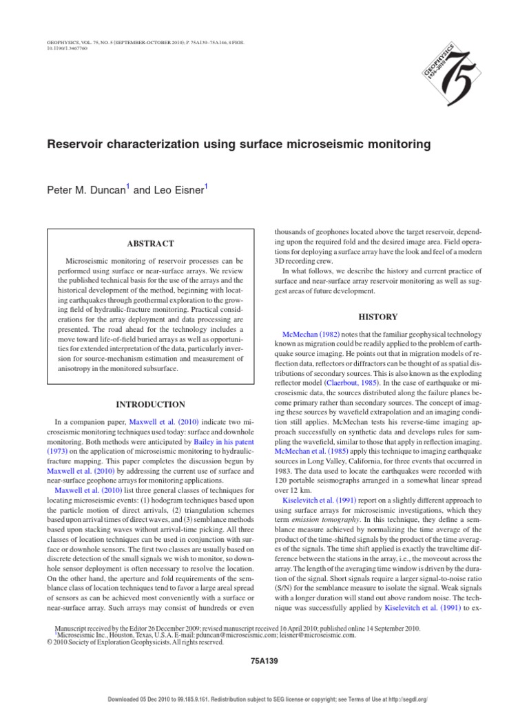 2010-GEOPHYSICS Reservoir Characterization Using Surface Microseismic ...