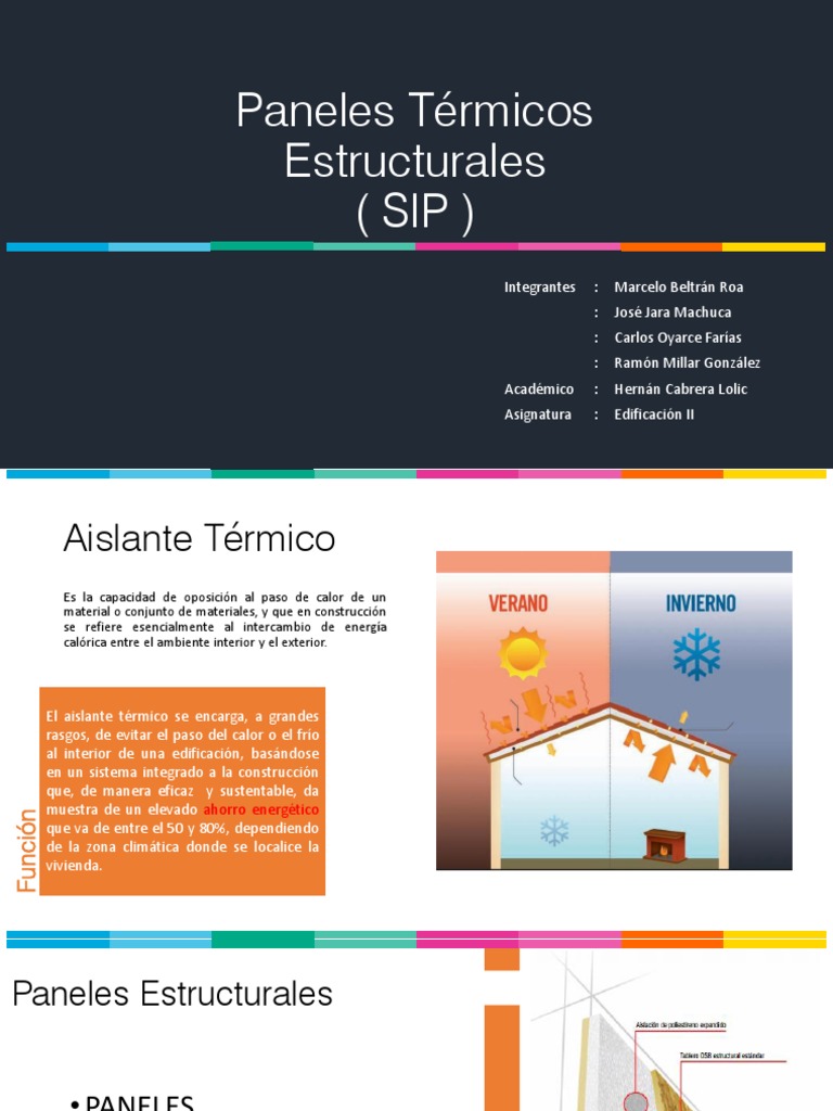 Paneles Termicos Estructurales (SIP) | PDF | Madera | Aislamiento térmico