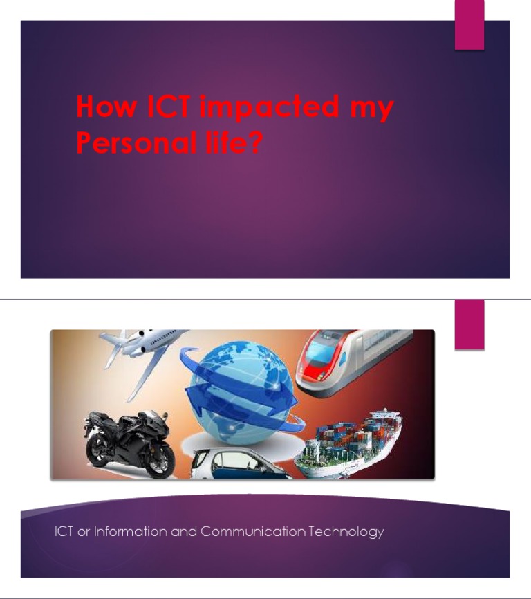 How ICT Impacted My Personal Life | PDF | Computers