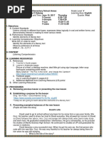 SEMI - DETAILED LESSON PLAN Grade 5 English | PDF | Lesson Plan | Cognition