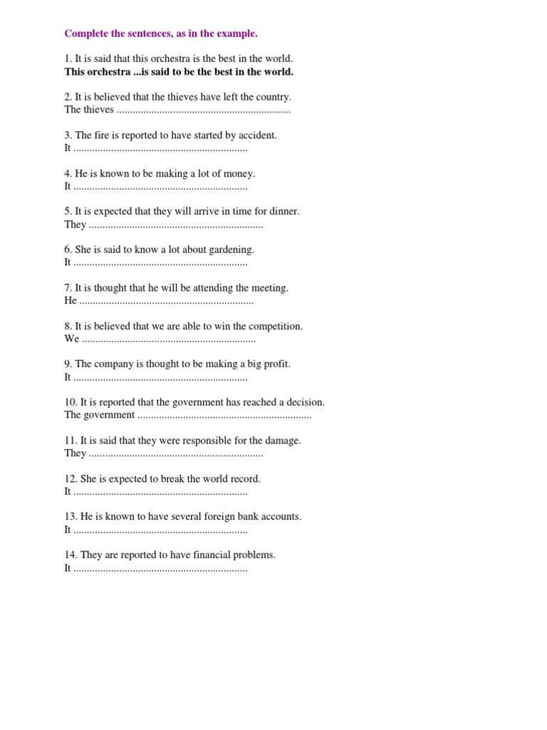 Impersonal Passive Reporting Structures | PDF | Bat | Sharks