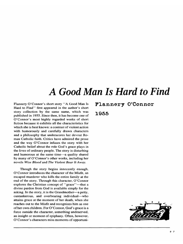 A Good Man Is Hard To Find | Download Free PDF | Irony