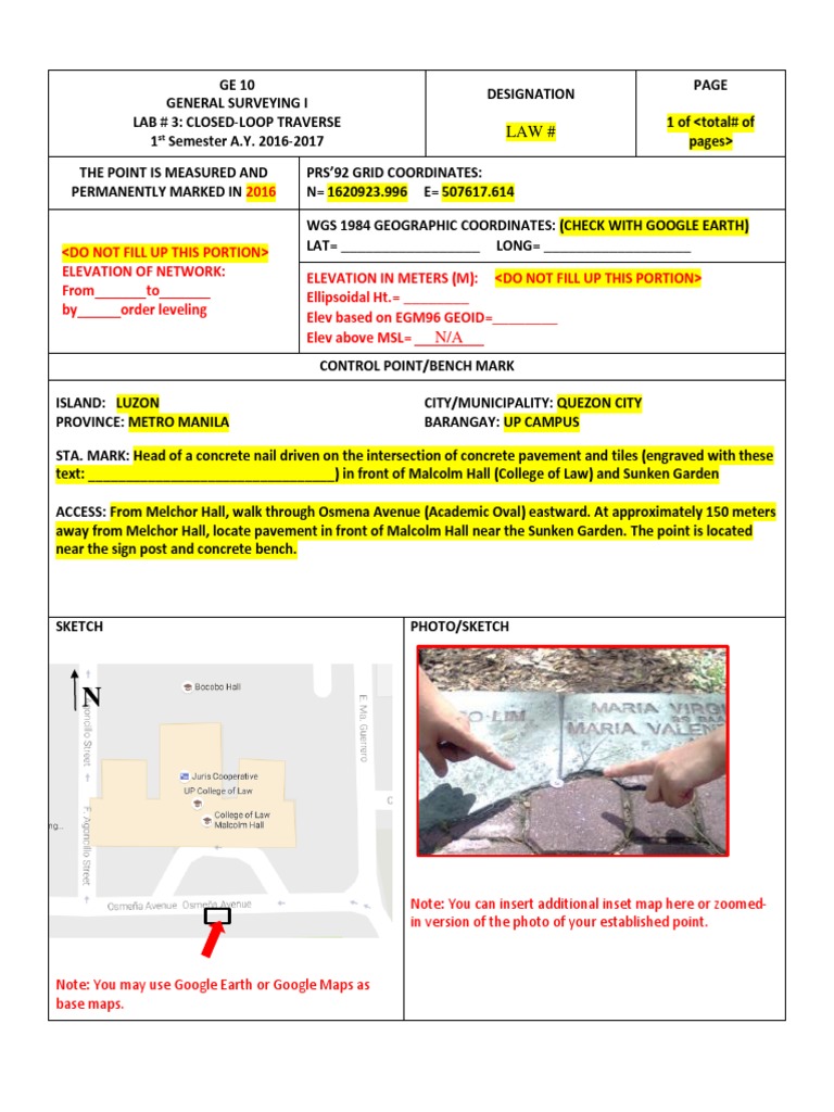 GE10 Control Points Template | PDF