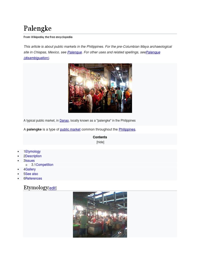 Palengke | PDF | Economies | Retail