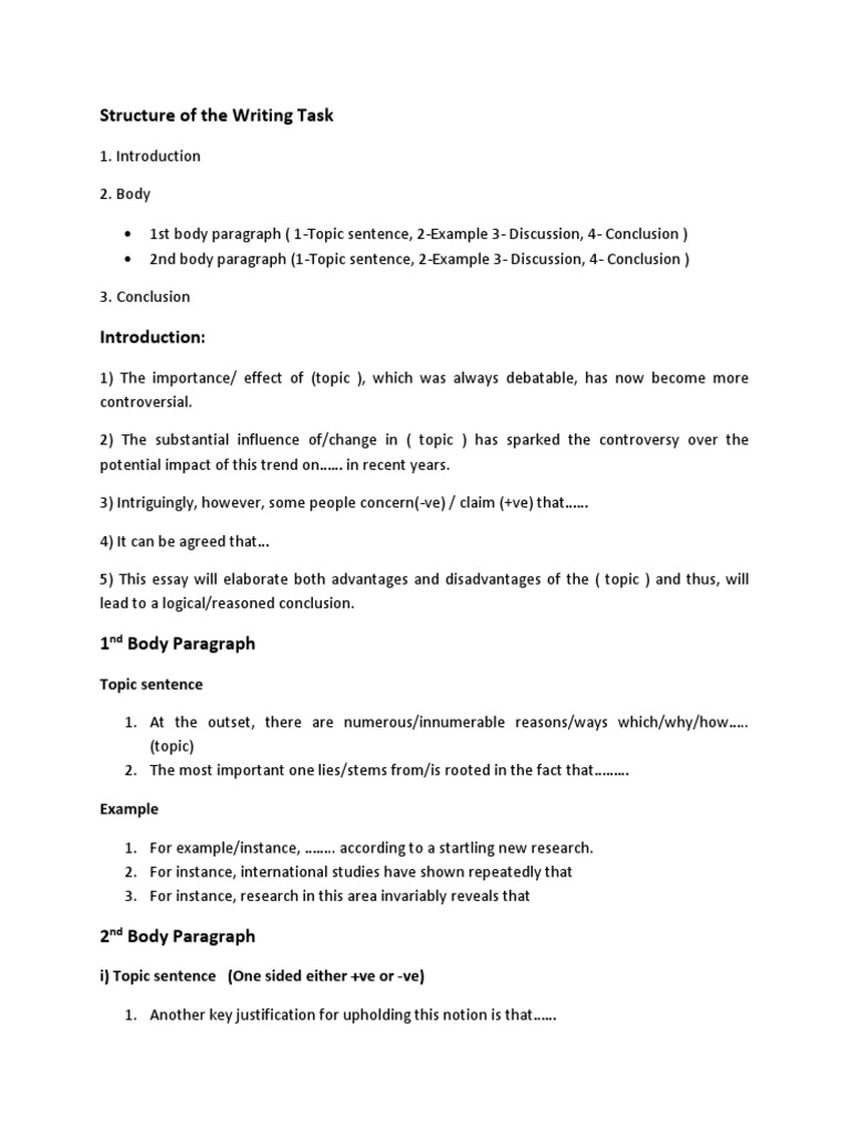 PTE Essay Structure | PDF | Psychological Concepts | Cognition
