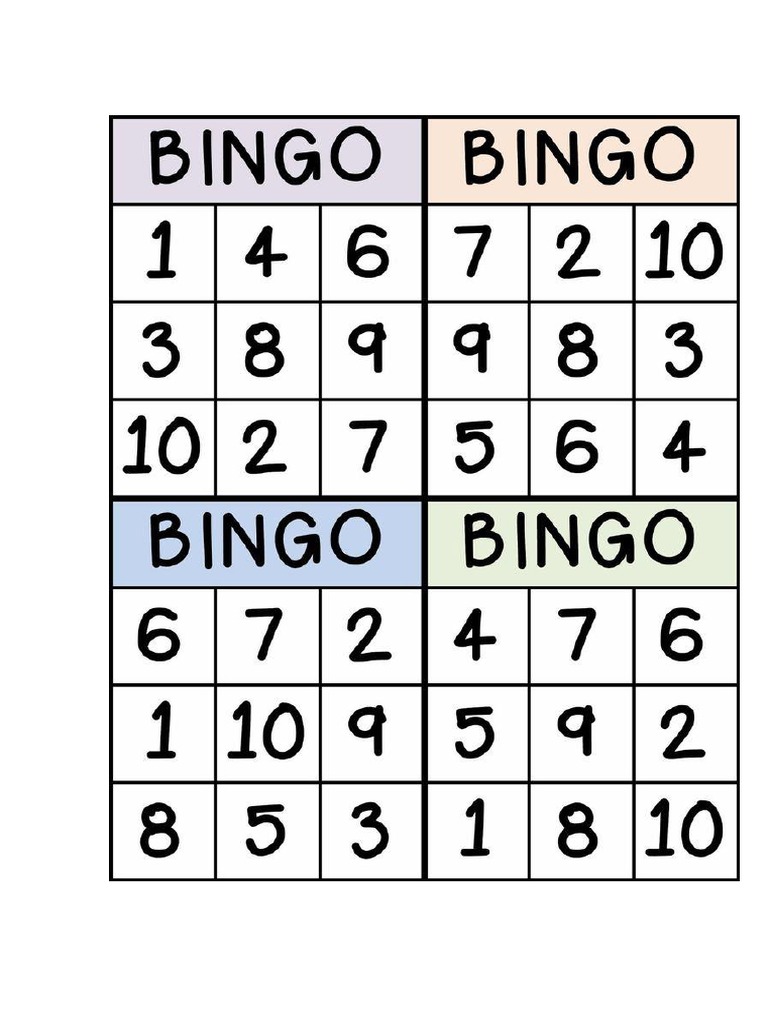 Bingo Nombres | PDF