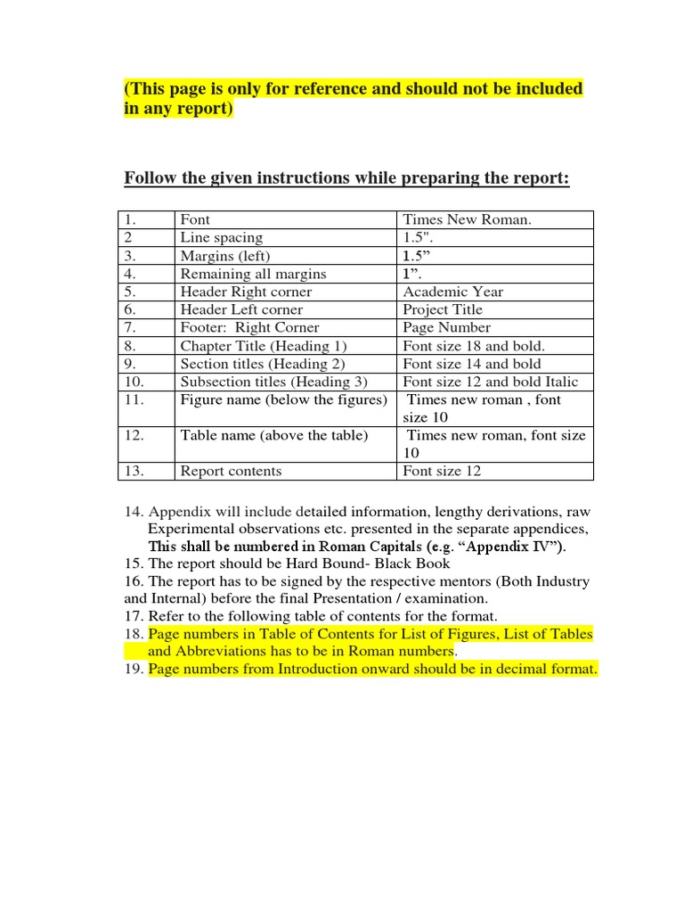 Interim Report Format Times New Roman Abstract Summary Free 30