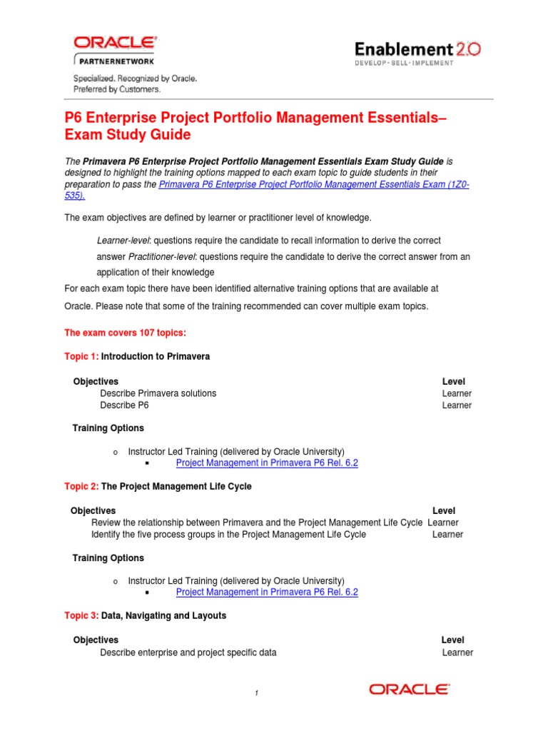 Oracle Syllabus Pdf Project Management Oracle Database