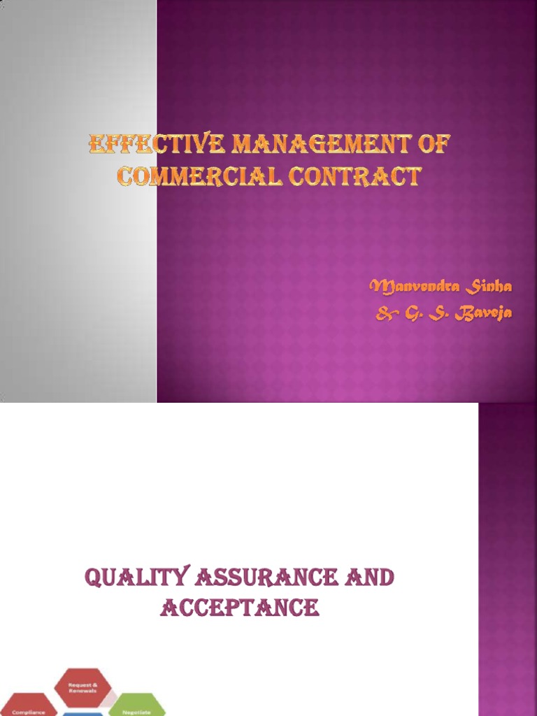 Effective Contract Management - Session - 4 PDF | PDF | Indemnity | Iso ...