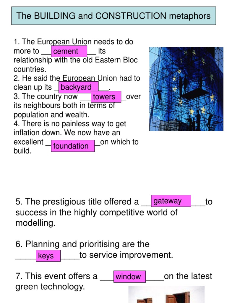 The BUILDING and CONSTRUCTION Metaphors | PDF | World Trade ...