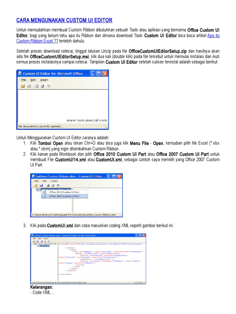 Panduan Menggunakan Custom UI Editor | PDF