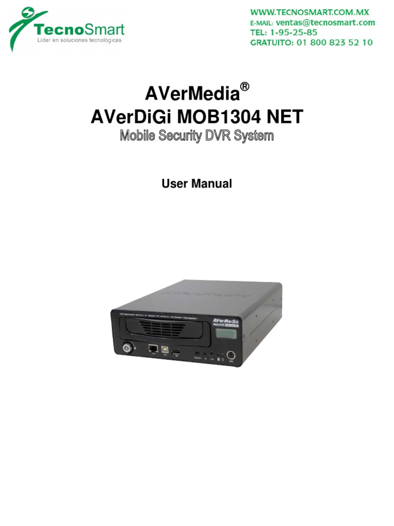 DVR Movil AVERDIGI MOB1304NETGSM | PDF