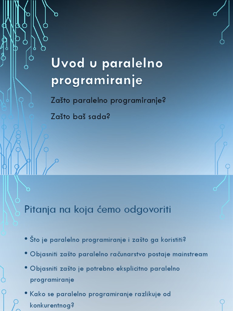 Uvod U Paralelno Progr | PDF