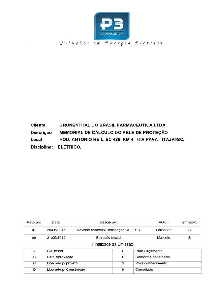 Exemplo Proteção Ansi 67 e 32 | PDF | Impedância elétrica | Corrente ...