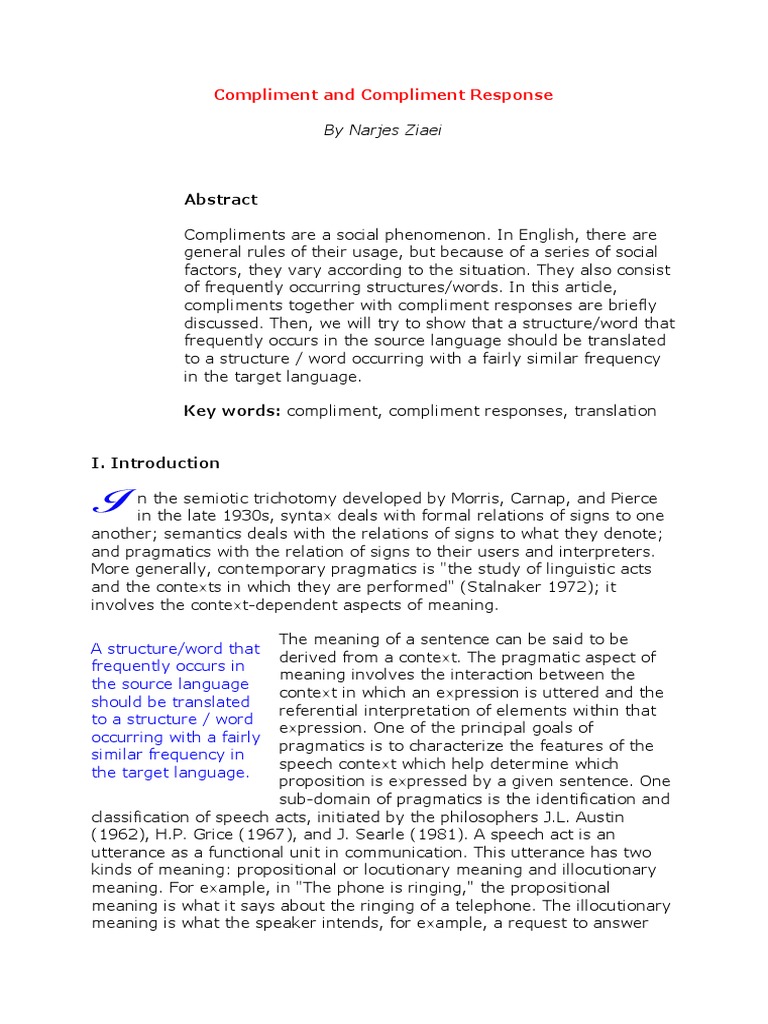 Understanding Compliments and Responses | PDF | Systems Science ...