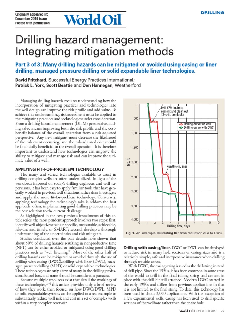 Drilling Hazard Management - Part 3 | PDF | Casing (Borehole ...