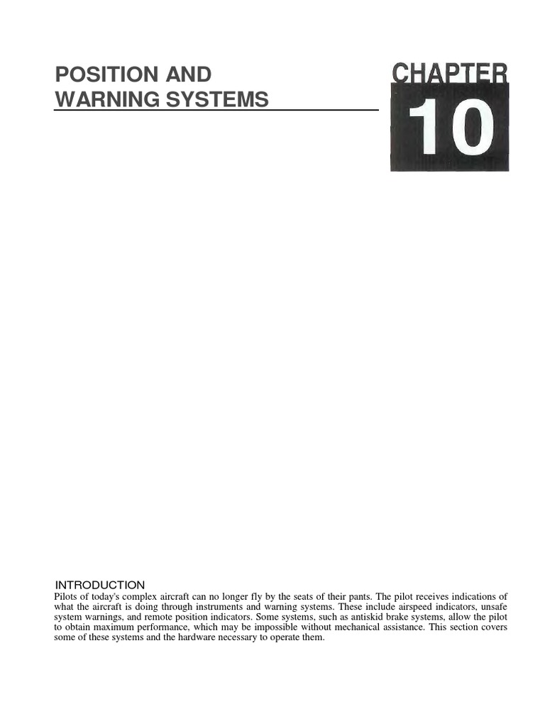 CHAPTER 10 Position and Warning Systems PDF | PDF | Alternating Current | Brake
