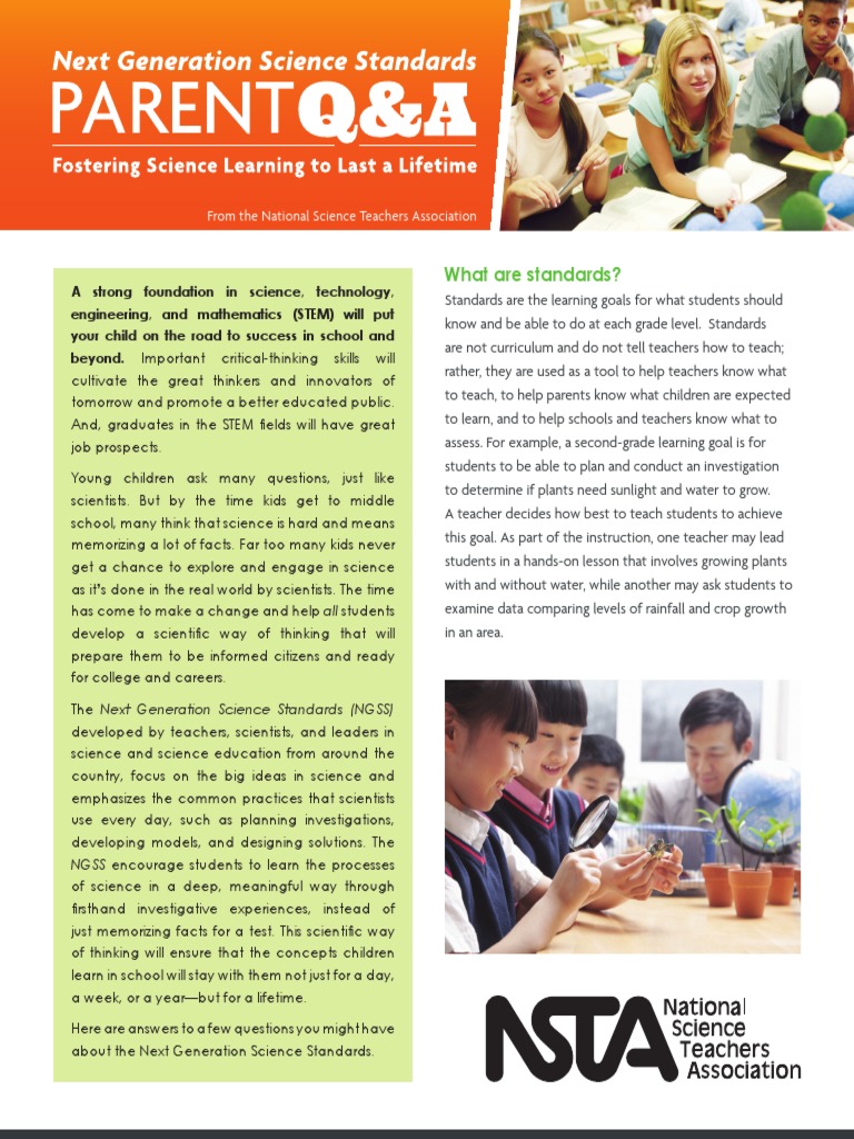 Understanding Next Generation Science Standards | PDF | Science ...