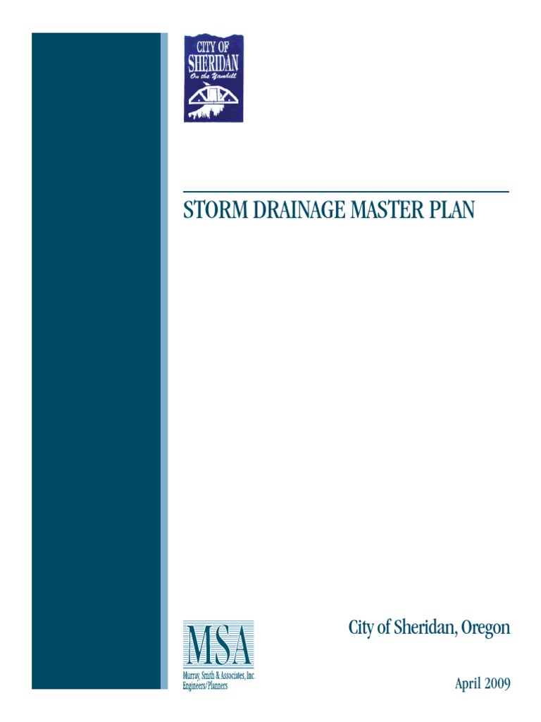 Storm Drainage Master Plan: City of Sheridan, Oregon | PDF | Stormwater ...