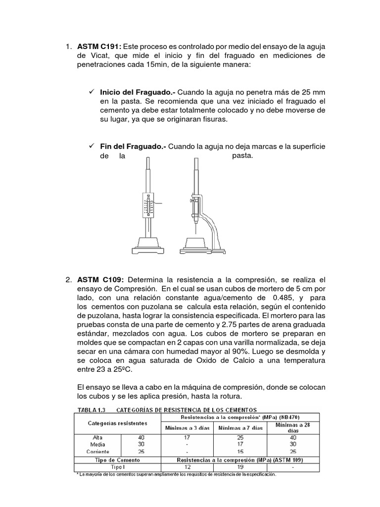 Astm C191 | PDF | Cemento | Unión