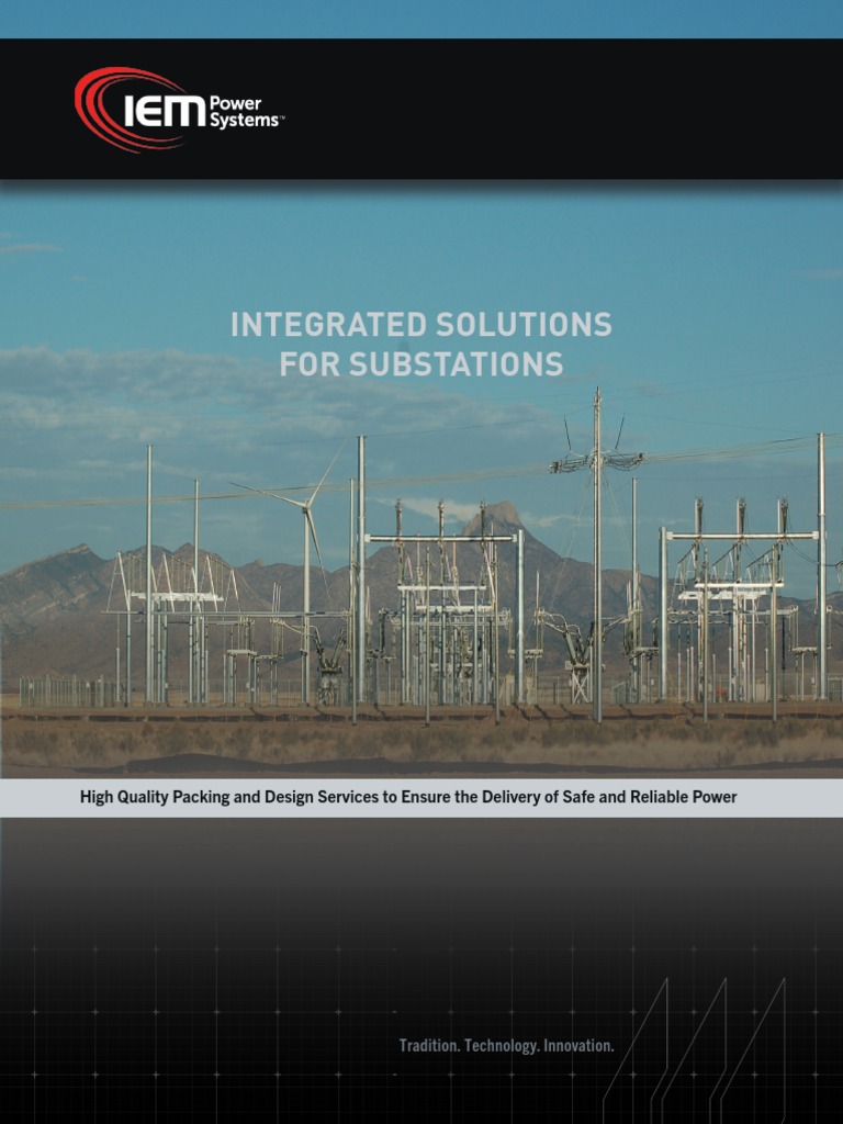 Substation Brochure | PDF | Electrical Substation | Electric Power System