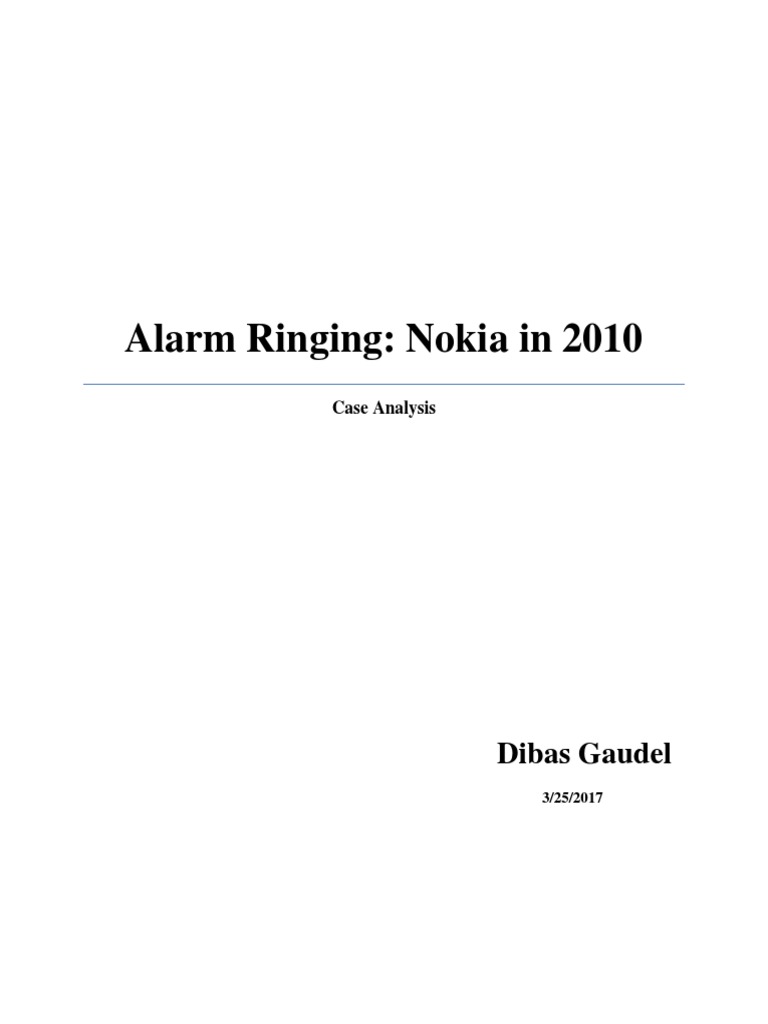 Alarm Ringing Nokia in 2010 | PDF | Nokia | Smartphone